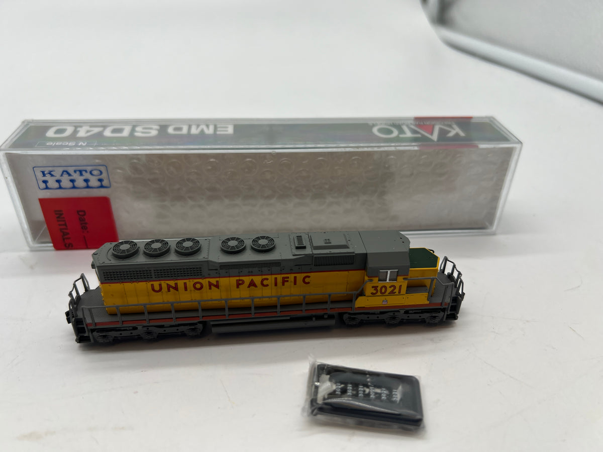 Kato 176-2007 SD40 UNION PACIFIC UP LOCOMOTIVE #3021Analog/DC Scale N