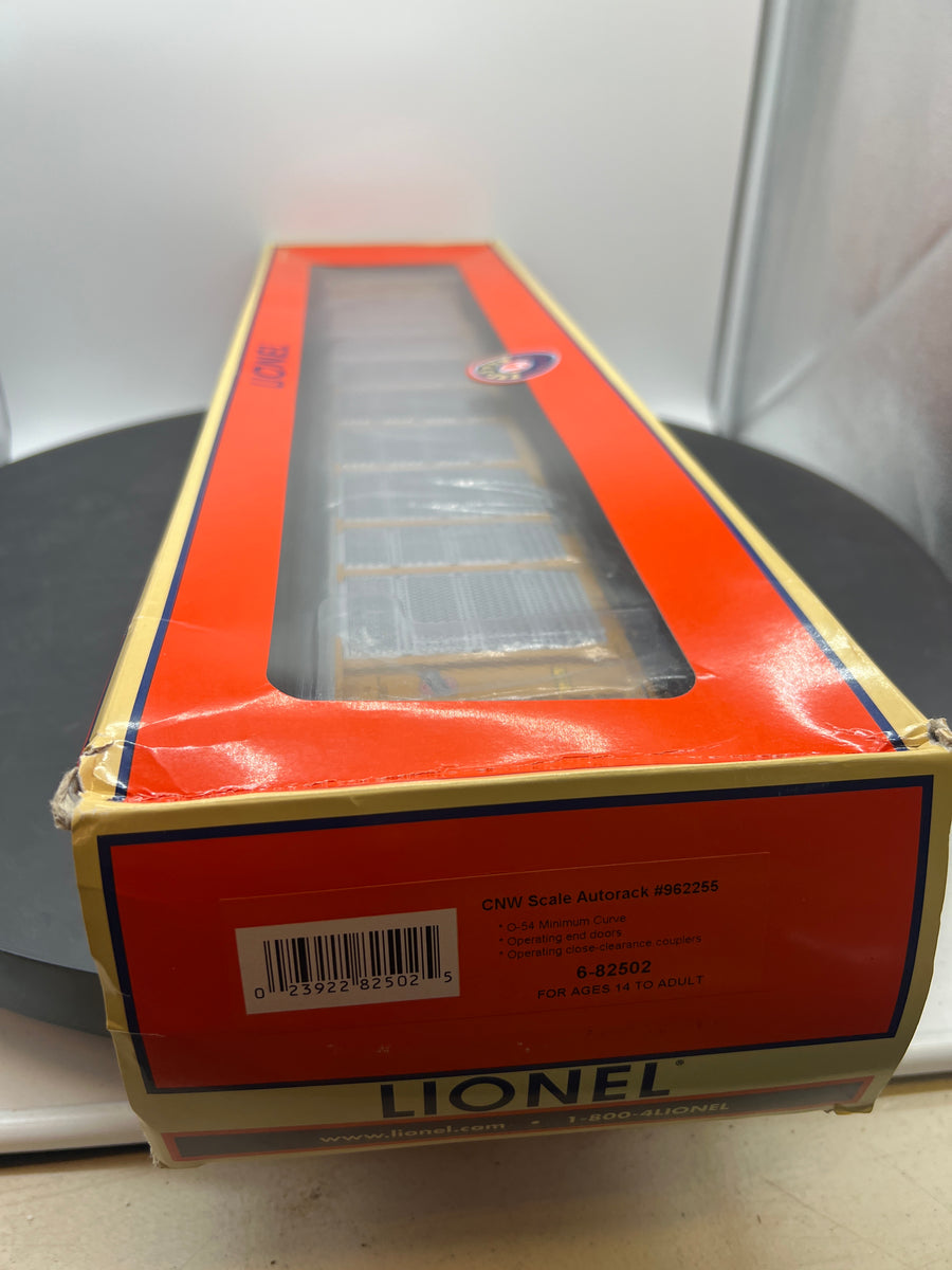 Lionel 6-82502 CHICAGO & NORTH WESTERN CNW 89' AUTO RACK O SCALE NEW