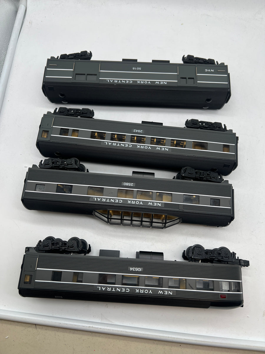 MTH 30-6080S Railking (Set of 4) New York Central Dark Gray Passenger