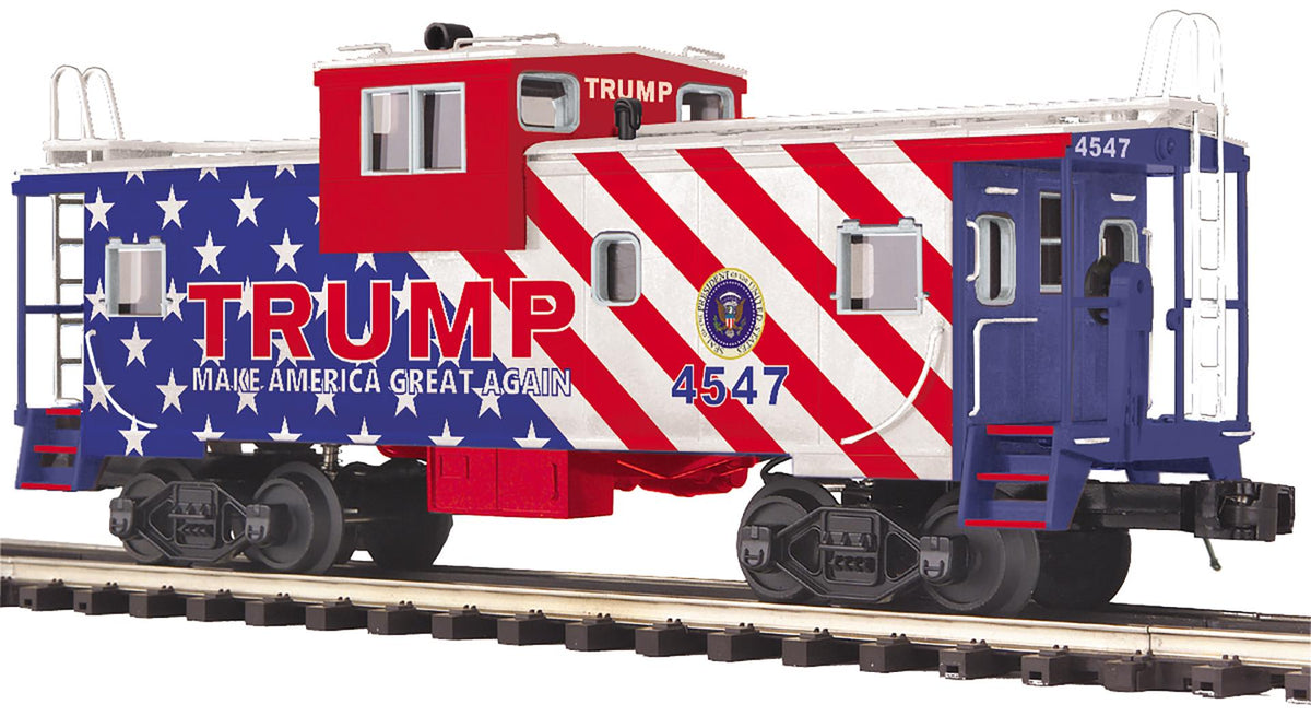 MTH Premier 20-91837 Donald J. Trump Extended Vision Caboose O Scale L