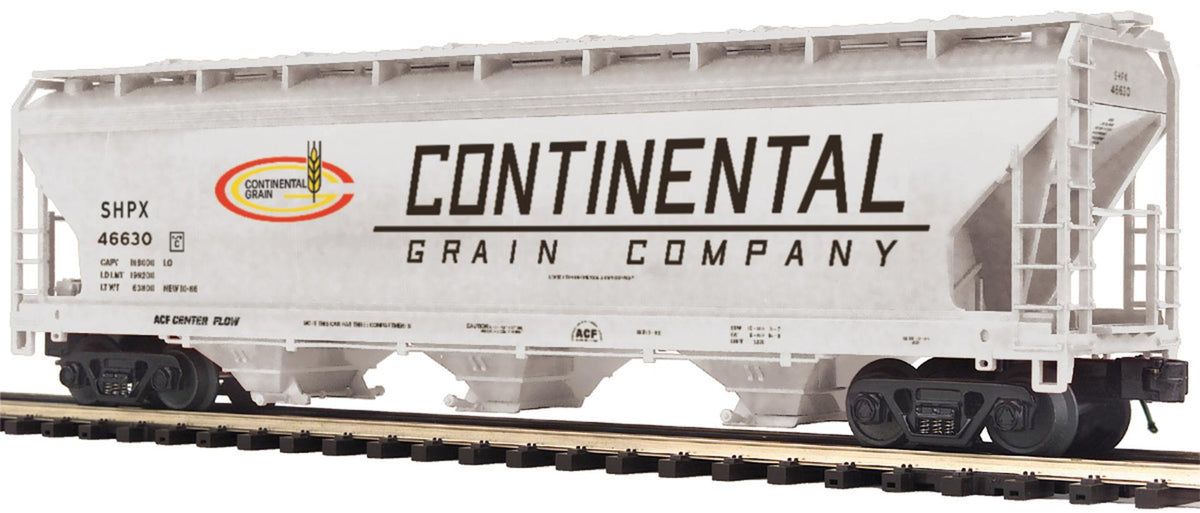 MTH Premier 20-97882 Continental Grain Company 3-Bay Centerflow Hopper