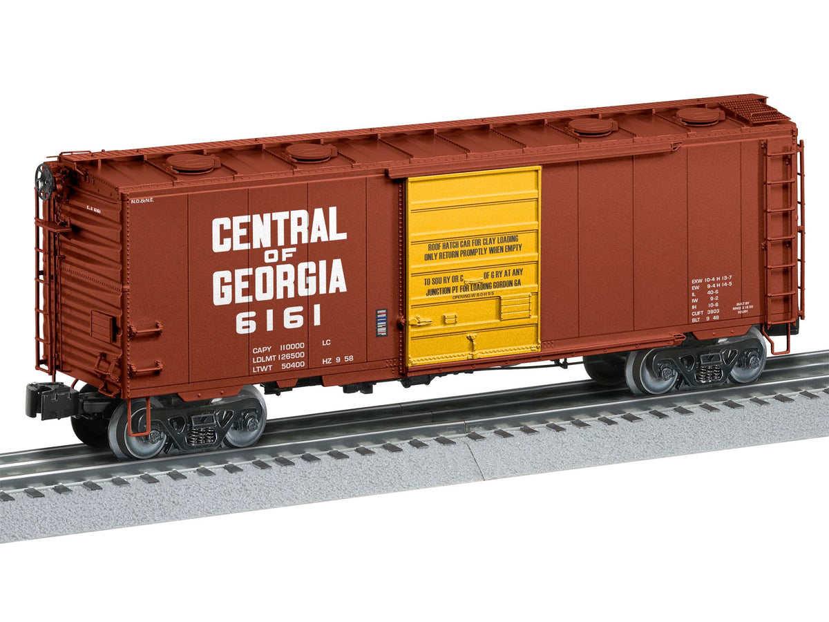 Lionel 2126071 CENTRAL OF GEORGIA ROOF-HATCH BOXCAR #6161 O SCALE NEW