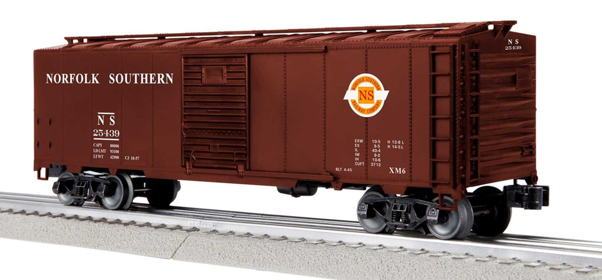 Lionel 2442281 NORFOLK SOUTHERN NS STEEL SIDE BOXCAR #25439 O SCALE NE