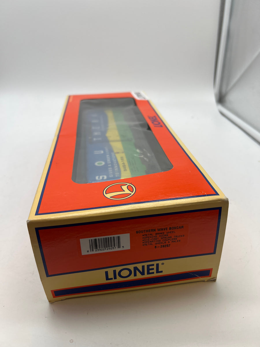 Lionel 6-29257 Southern Wave boxcar O scale NEW