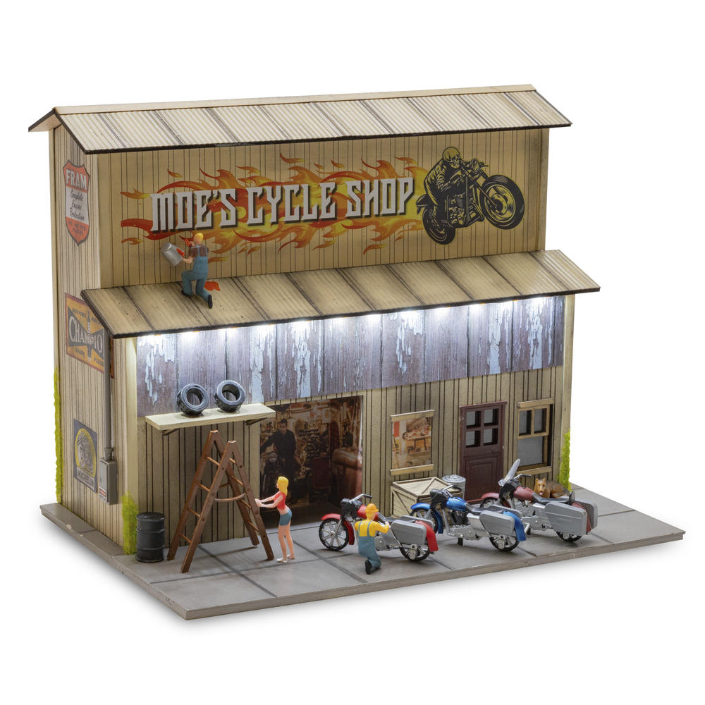 Menards 275-9251 Moe's Motorcycle Shop Building O SCALE NEW