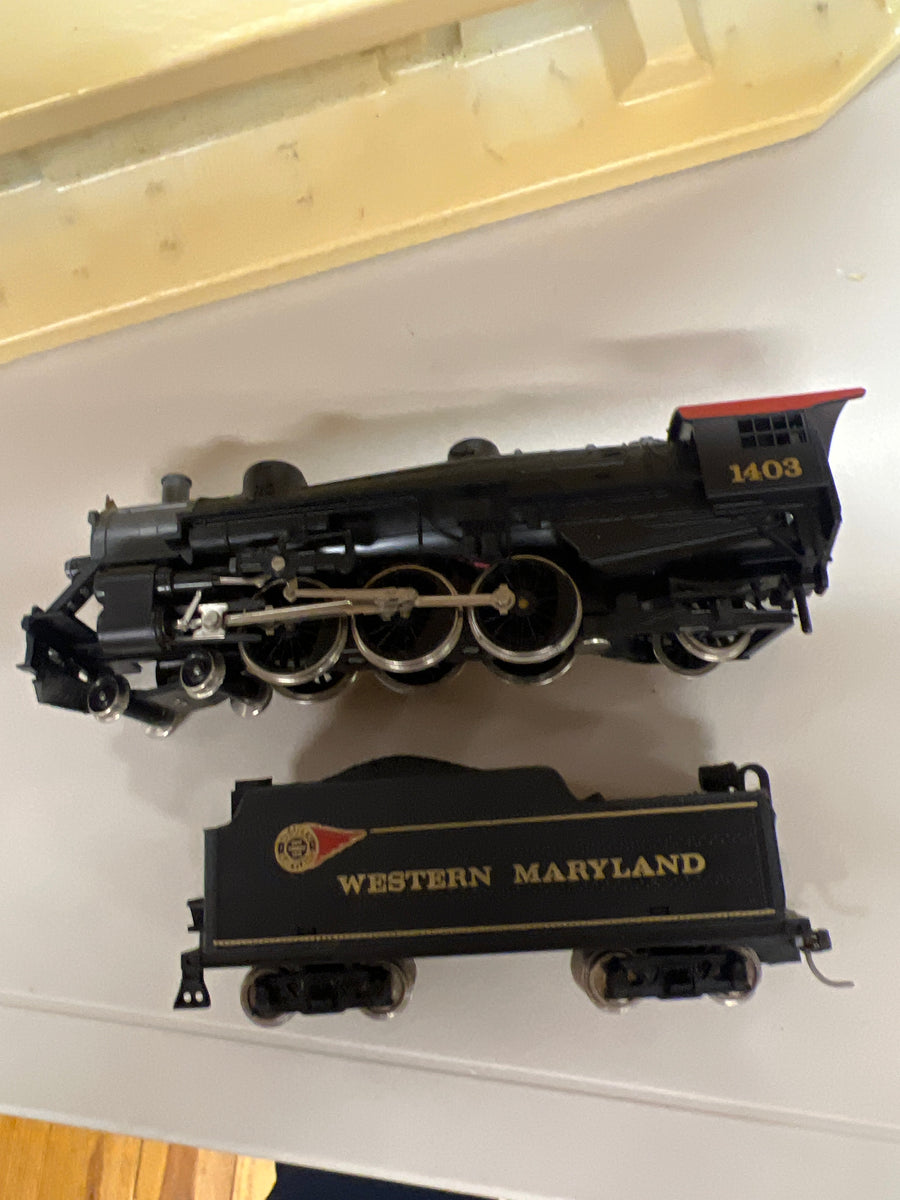 HO Scale Bargain Engine 145 LifeLike Western Maryland 1403 Steam Engin