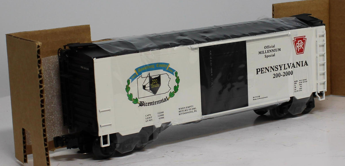 Weaver 200-2000 Armstrong County PA PS-1 40' Boxcar O SCALE NEW