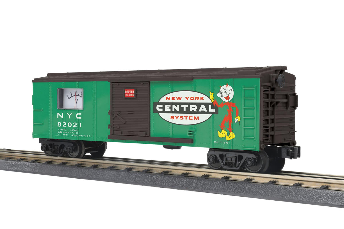 MTH Railking 30-71063 New York Central NYC Box Car w/Power Meter O Sca