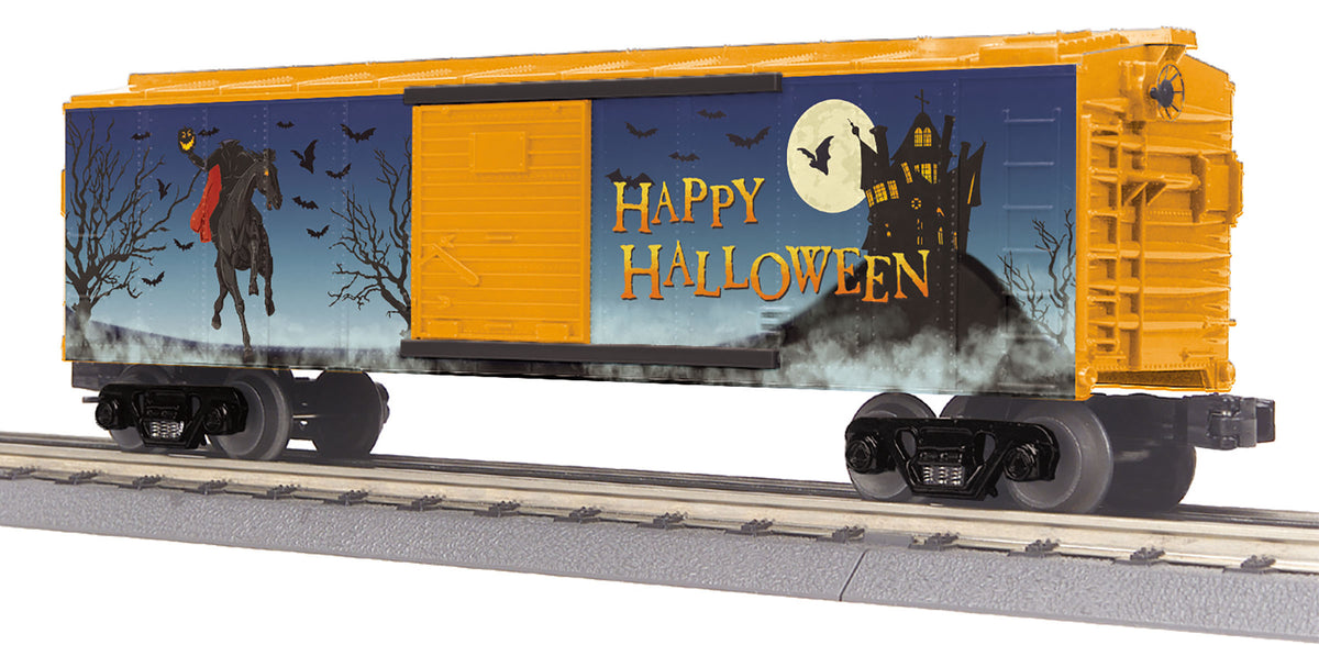 MTH Railking 30-74931 Halloween Box Car Haunted House Headless Horsema