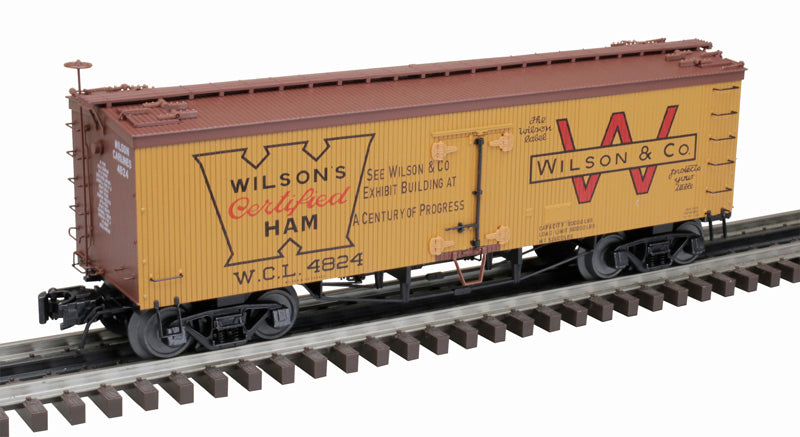Atlas 3003043-1 Wilson Packing Certified Ham Wood Reefer #4824 O SCALE