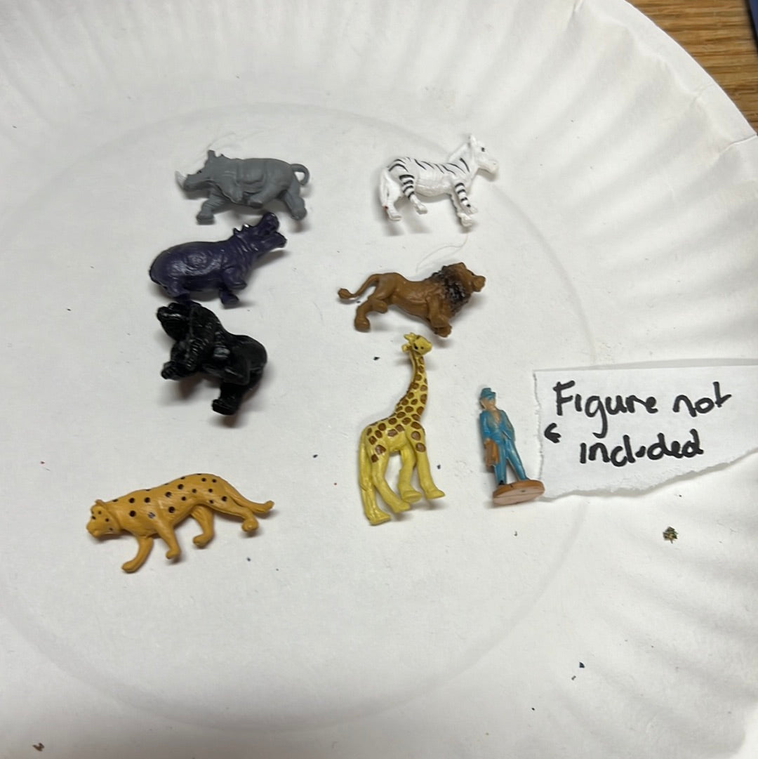 HO scale figure pack zoo animals