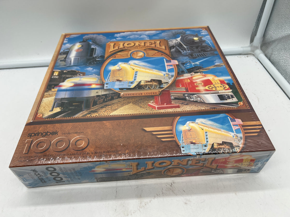HALLMARK LW9083 SPRINGBOK LIONEL JIGSAW PUZZLE AMERICAN LEGENDS 100 PI
