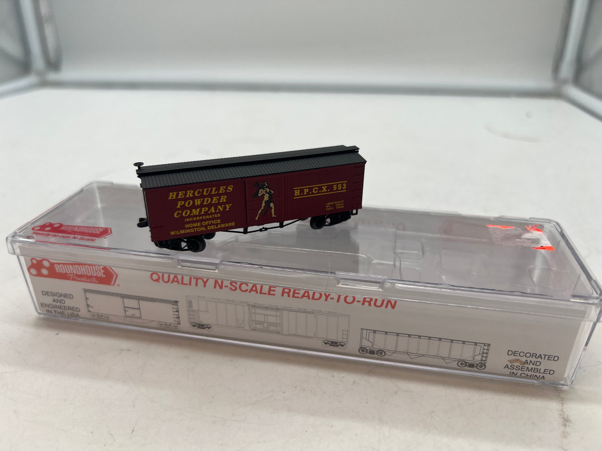 ROUNDHOUSE 87501 HERCULES POWDER COMPANY BILLBOARD BOXCAR N SCALE Like