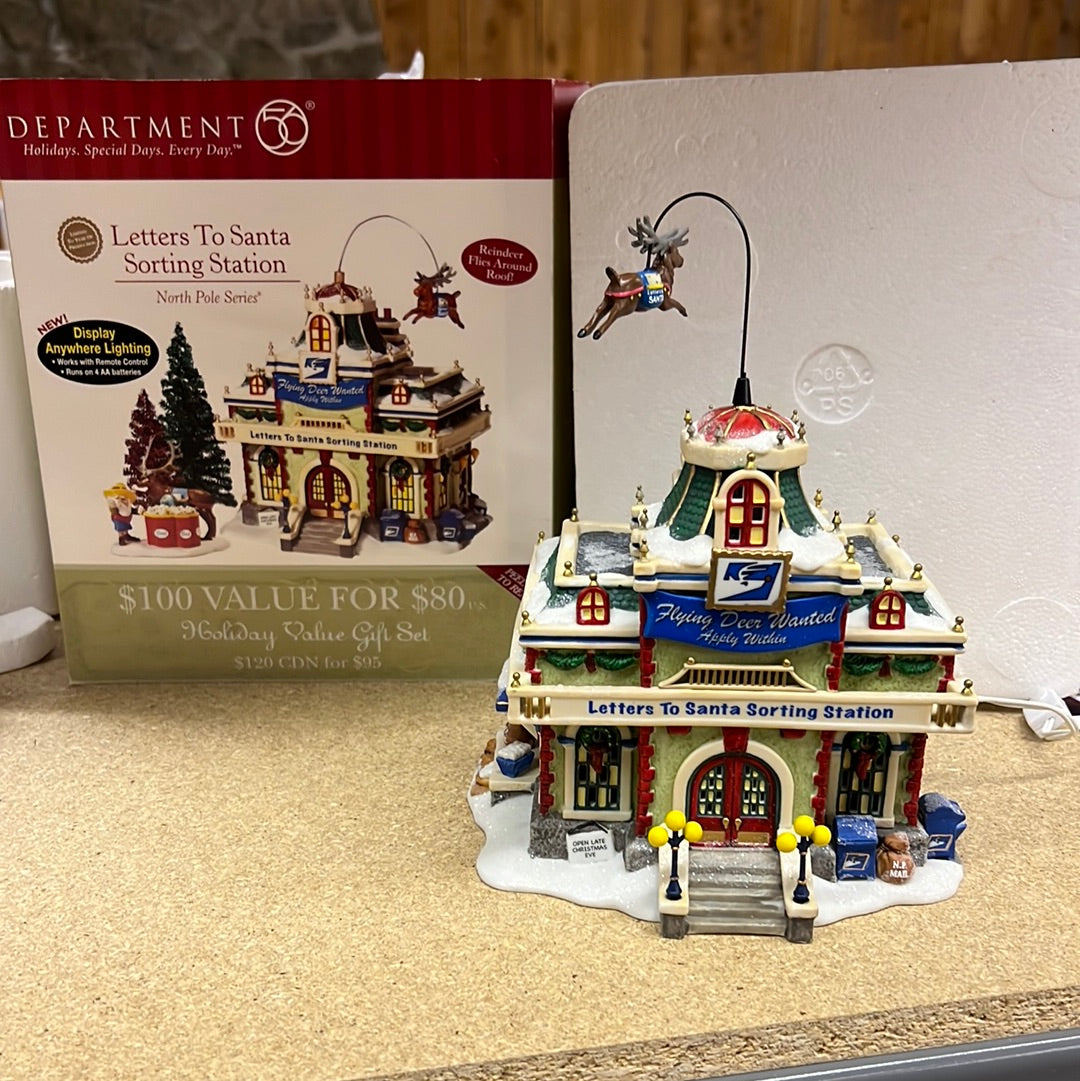 Department 56 North Pole Series 56.56792 Letters to Santa Sorting stat