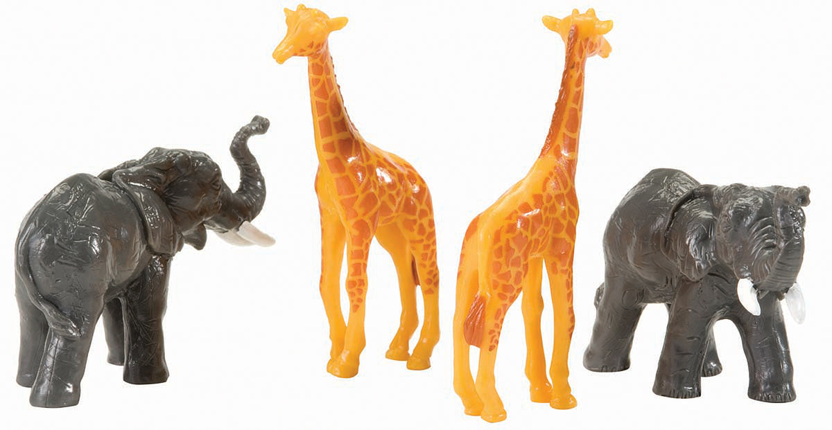 Lionel kline 6-21609 CIRCUS ANIMALS: 2 ELEPHANTS & 2 GIRAFFES O SCALE