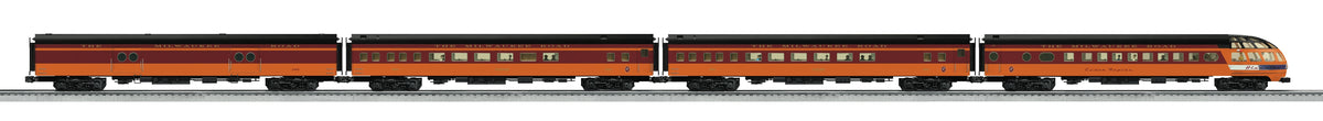 Lionel 6-25622 MILWAUKEE ROAD 18" ALUMINUM PASSENGER CAR 4-PACK O SCAL