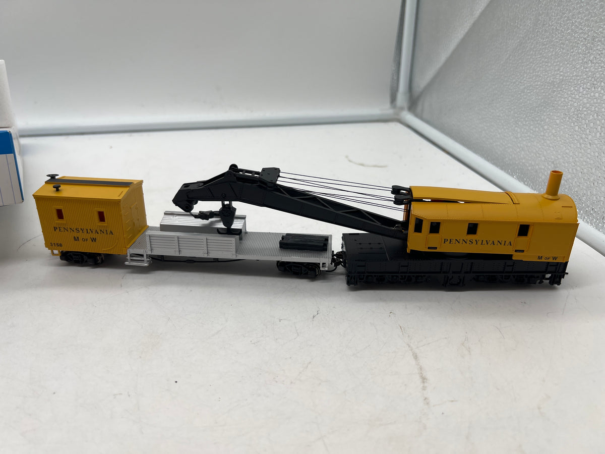Bachmann 16114 250-TON STEAM CRANE & BOOM TENDER - PENNSYLVANIA HO SCA