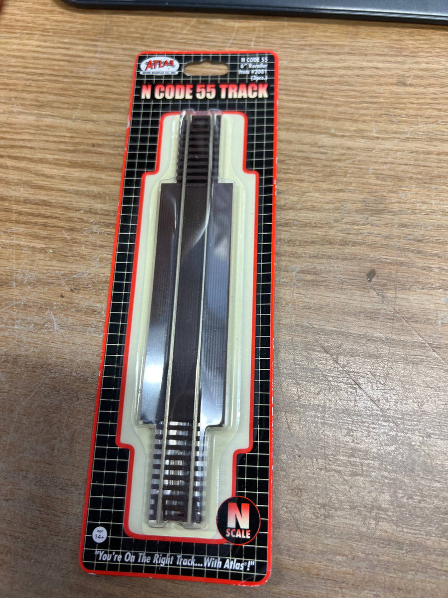 Atlas ATL2001 Code 55 Track 6" Rerailer (3 pieces) w/ Brown ties, Nick