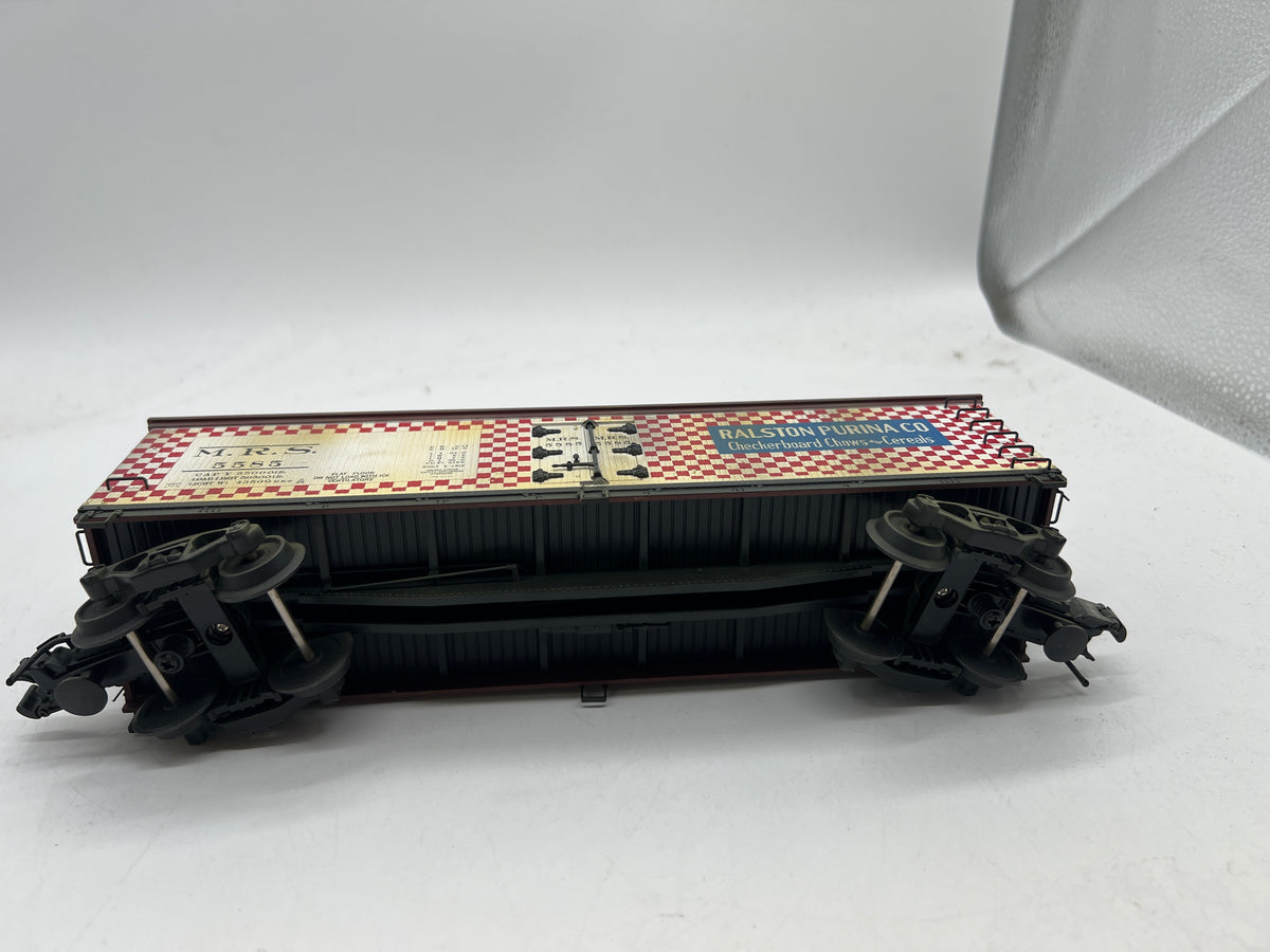 Atlas 6707-1 Ralston Purina Woodside reefer car 5585 3 rail O SCALE Us