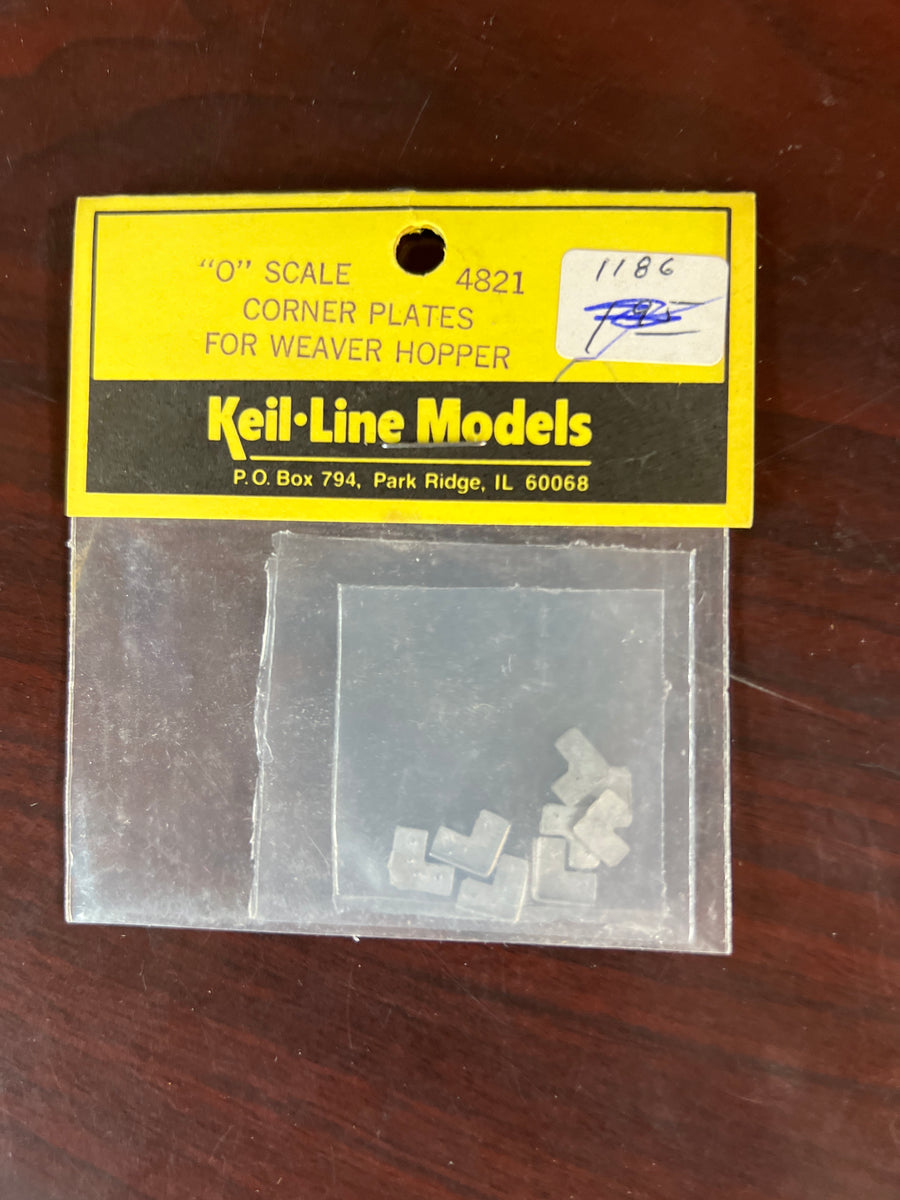 KEIL-LINE MODELS KLM4821 PARTS CORNER PLATES FOR WEAVER HOPPER O SCALE