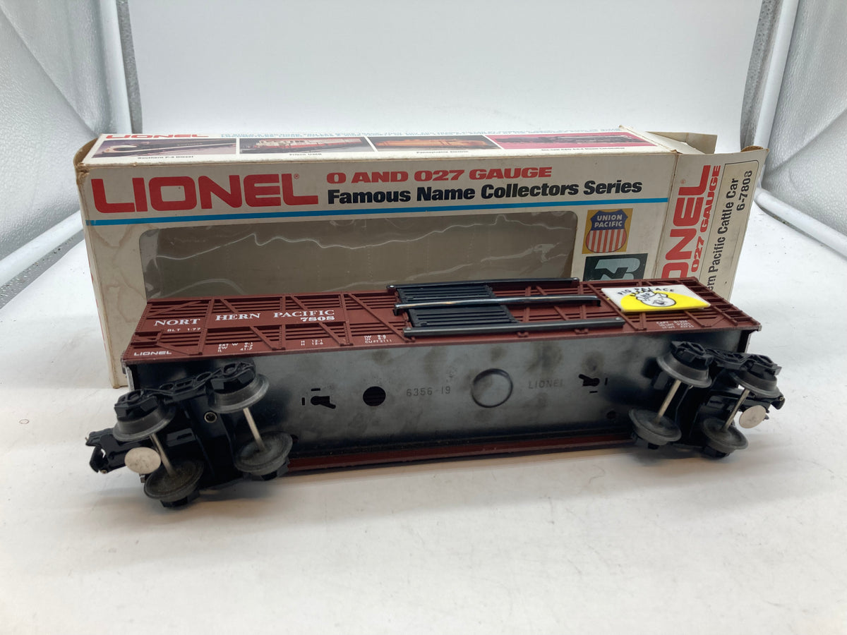 Lionel 6-7808 Northern Pacific Pig Palace Stock Car O SCALE Used Excel