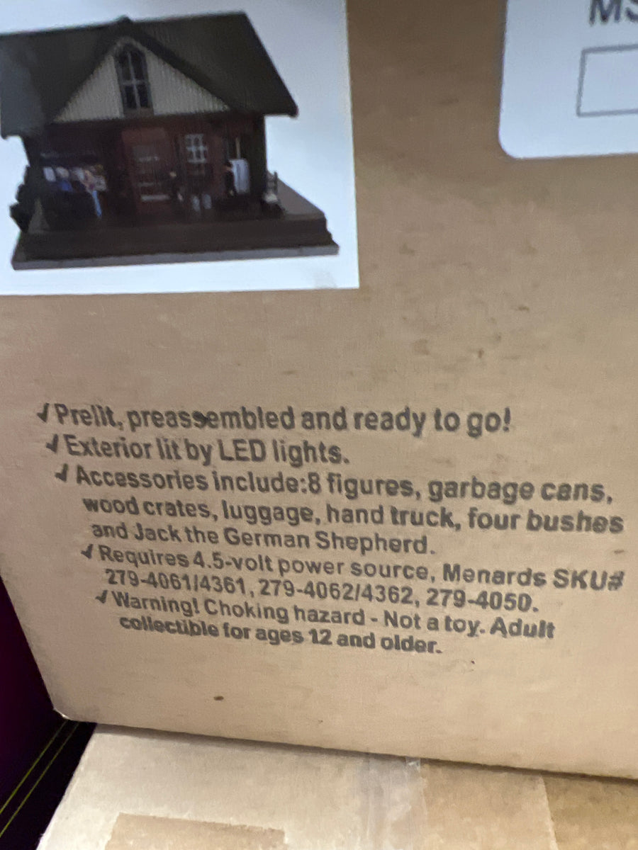 Menards 279-5041 Menardsville small train station HO SCALE NEW