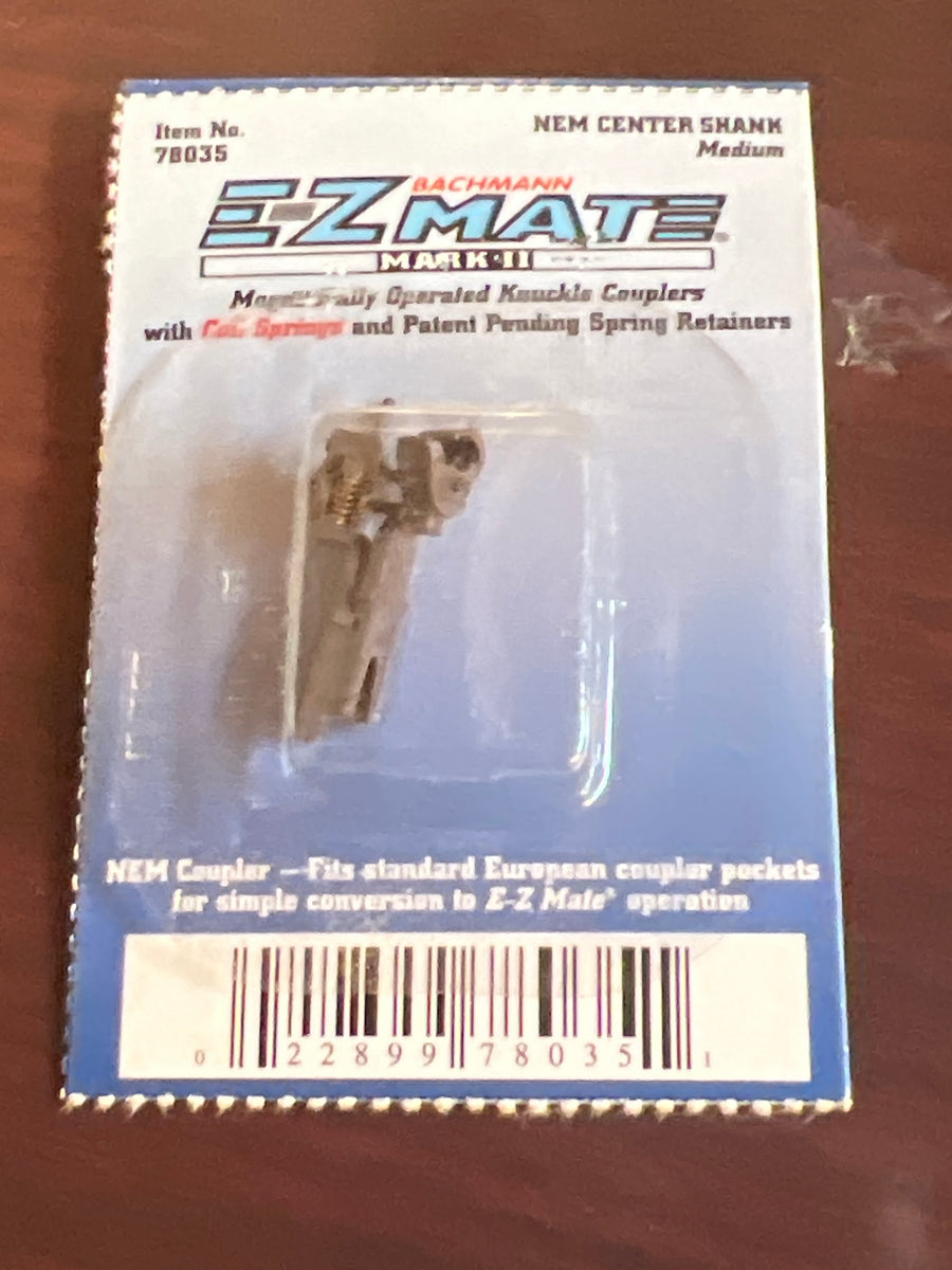 Bachmann 78035 E-Z MATE MARK II NEM COUPLER Medium Center Shank (1 Pai