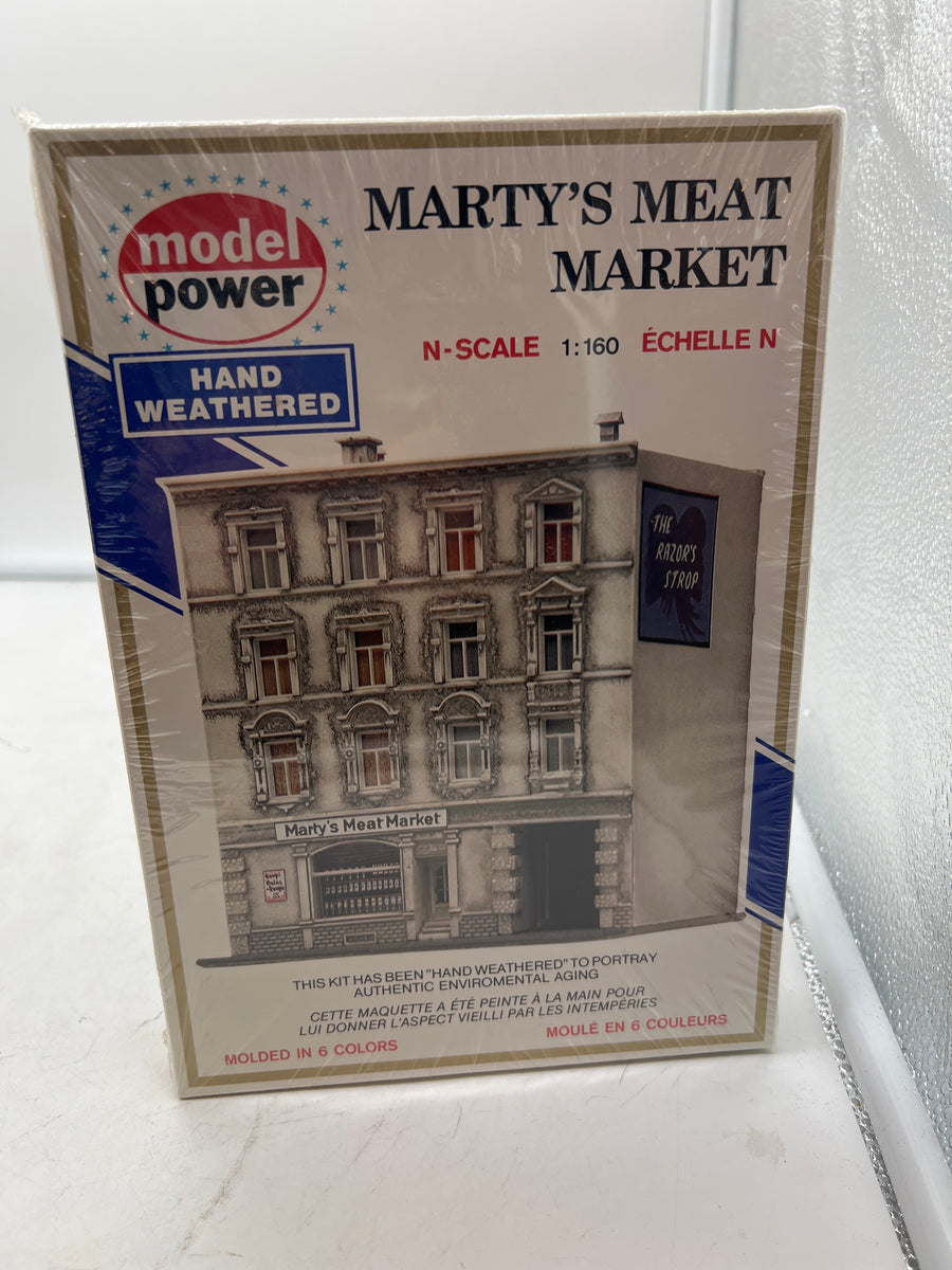 MODEL POWER 1544 MARTY'S MEAT MARKET BUILDING KIT N SCALE NEW