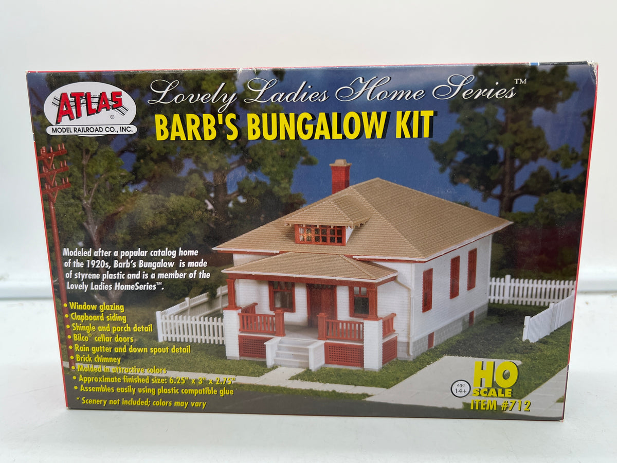 Atlas 712 Barb's Bungalow House Building Kit HO Scale NEW