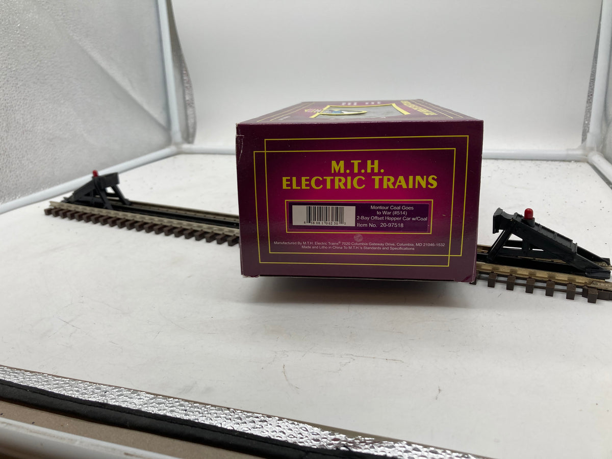 MTH Premier 20-97518 Montour - Coal Goes To War 2-Bay Offset Hopper Ca