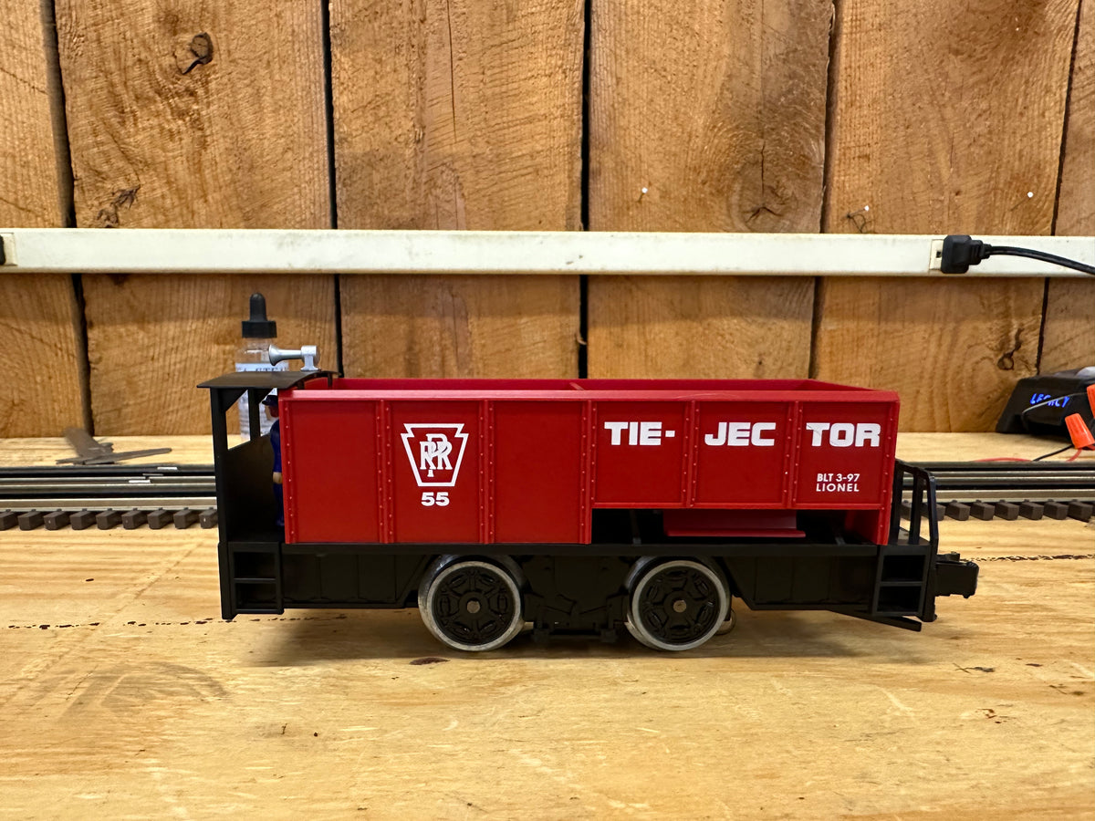 Lionel 6-18427 Pennsylvania Railroad PRR tie-jector operating car #55