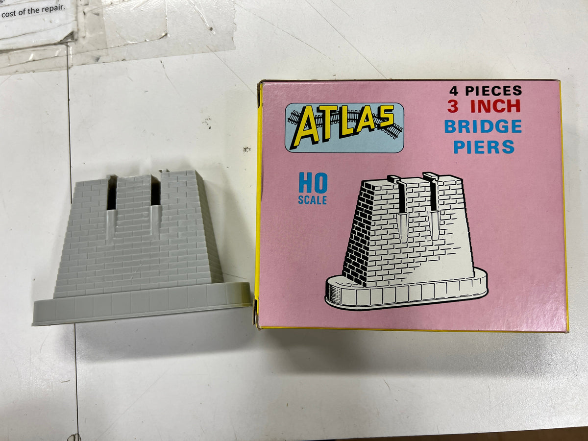 Atlas #81 3 Inch Bridge Piers set of 4 HO SCALE
