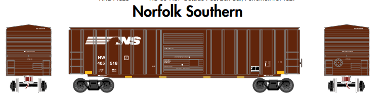 ATHEARN RND14830 NORFOLK SOUTHERN 50' ACF BOXCAR HO SCALE NEW