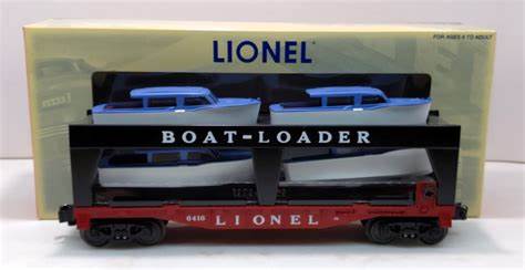 Lionel 6416 postwar celebration series boat loader with 4 blue boats