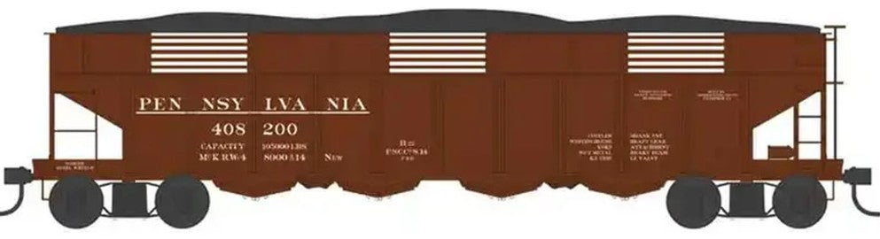 Bowser Pennsylvania Railroad PRR H22 Hopper PRR #408200 Early Letterin
