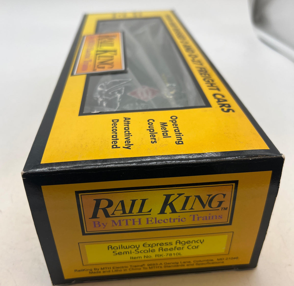 MTH Railking 30-7810 Railway Express Agency Reefer Car O SCALE Used Ex