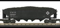 MTH Railking 30-1647A Erie 4 bay Hopper w Coal Load O Scale NEW