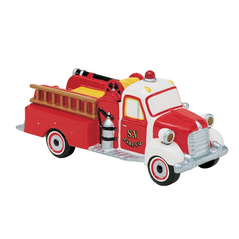 Department 56 54952 Village Fire Truck Snow Village
