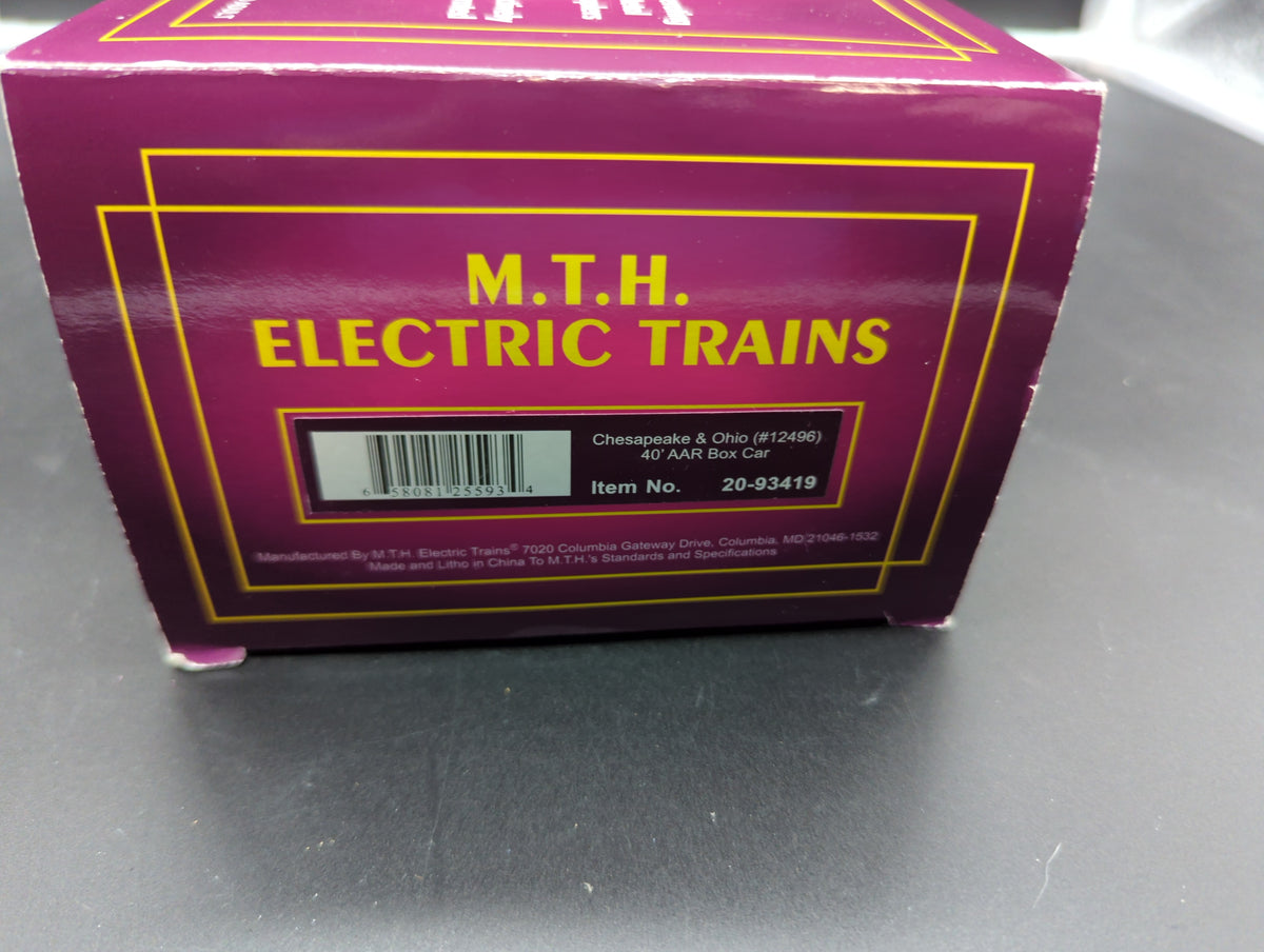MTH Premier 20-93419 Chesapeake & Ohio 40' AAR Box Car - Chesapeake