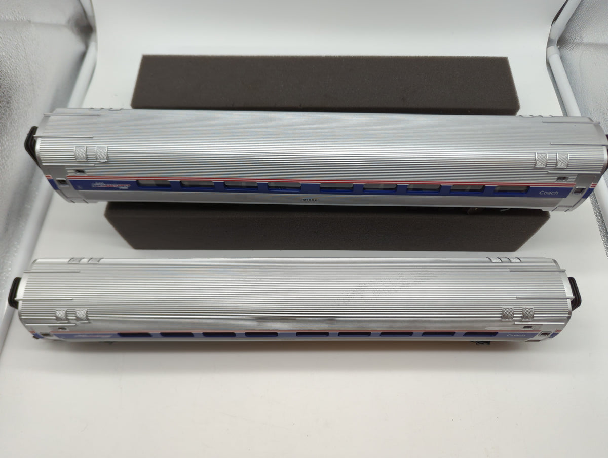 MTH Premier 20-6656 Amtrak 2-Car Amfleet Passenger Set #21253 Coach 1,
