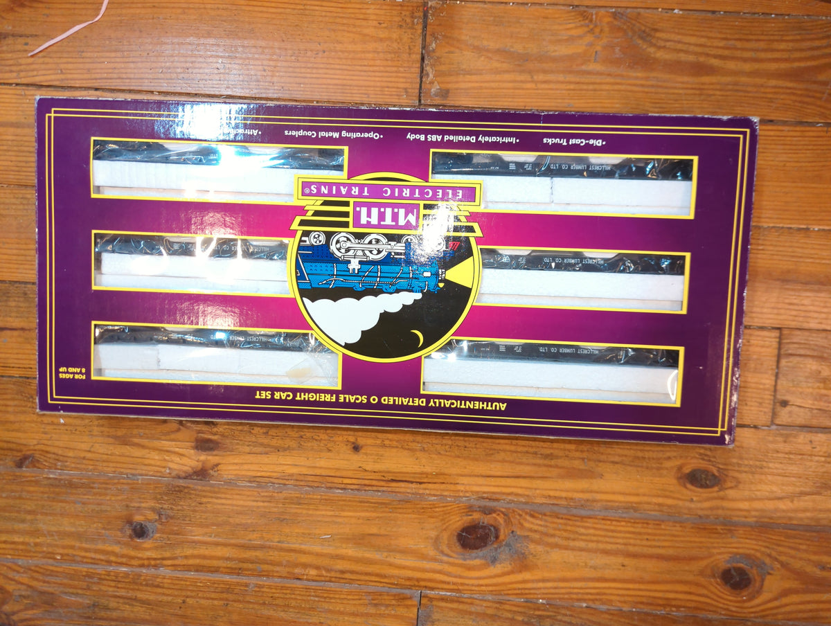 MTH Premier 20-98119 HillCrest Lumber Company 6-Car Flat Car Set w/Log