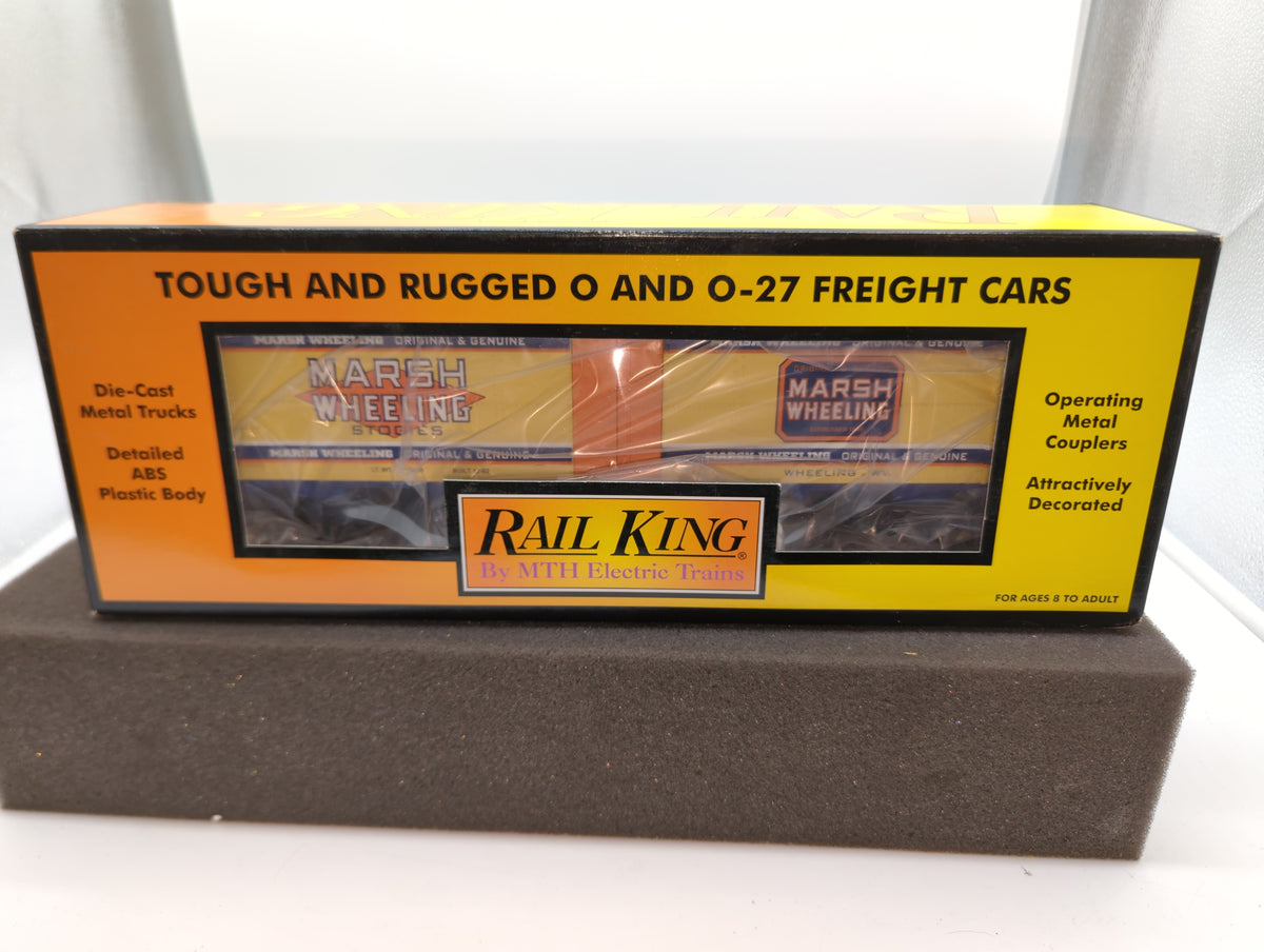 MTH Railking 30-7854 Marsh Wheeling Cigars Reefer Car O Scale Like New