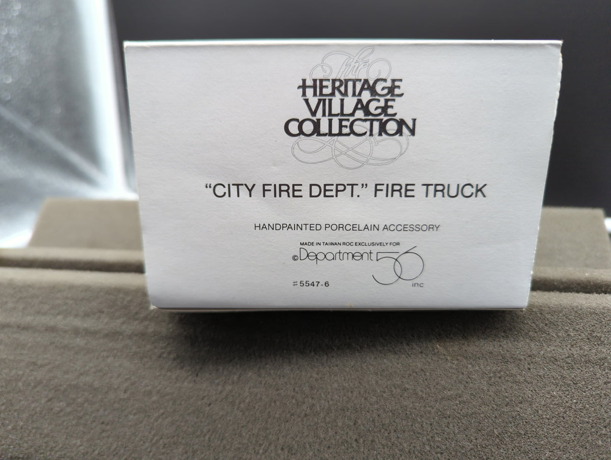 Dartment 56 5547-6 The Hertage Collection "City Fire Department" Fire
