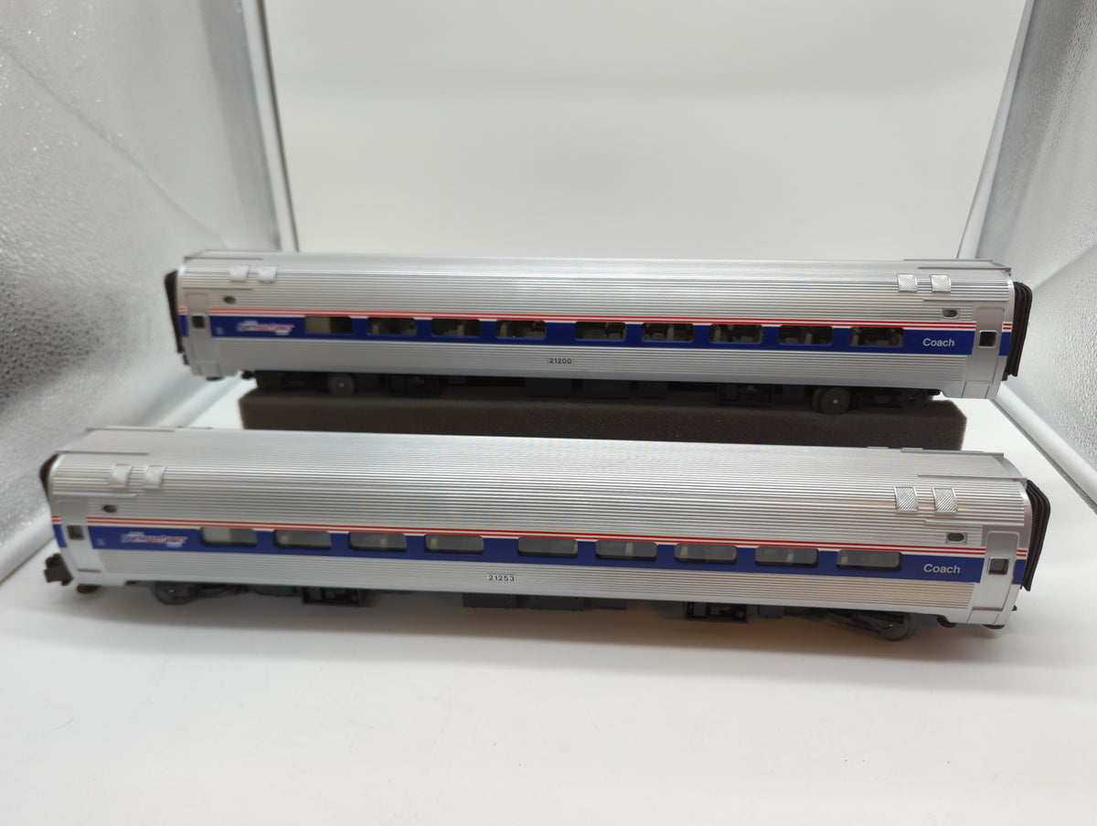 MTH Premier 20-6656 Amtrak 2-Car Amfleet Passenger Set #21253 Coach 1,