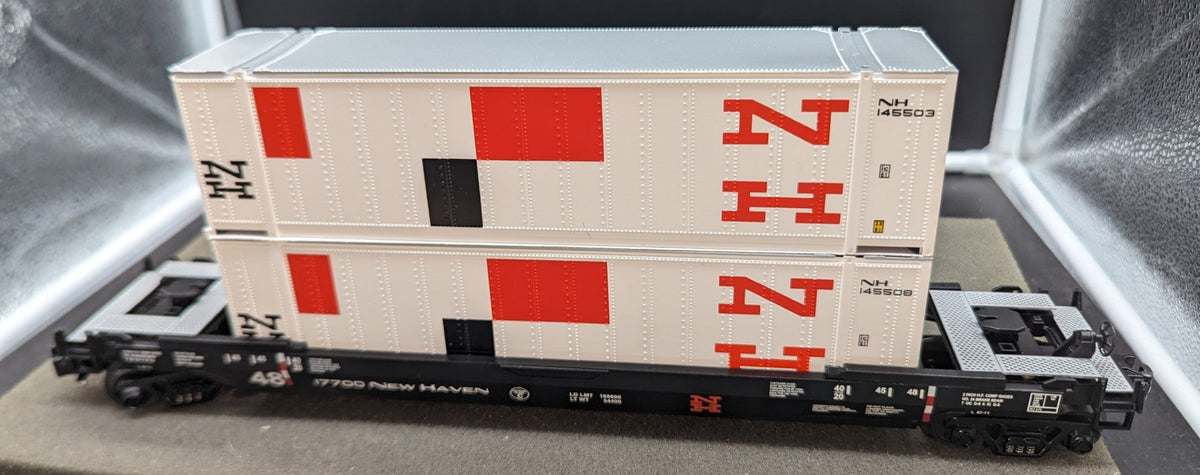 MTH Railking 30-76061 New Haven Husky Stack Car NH O SCALE Like New