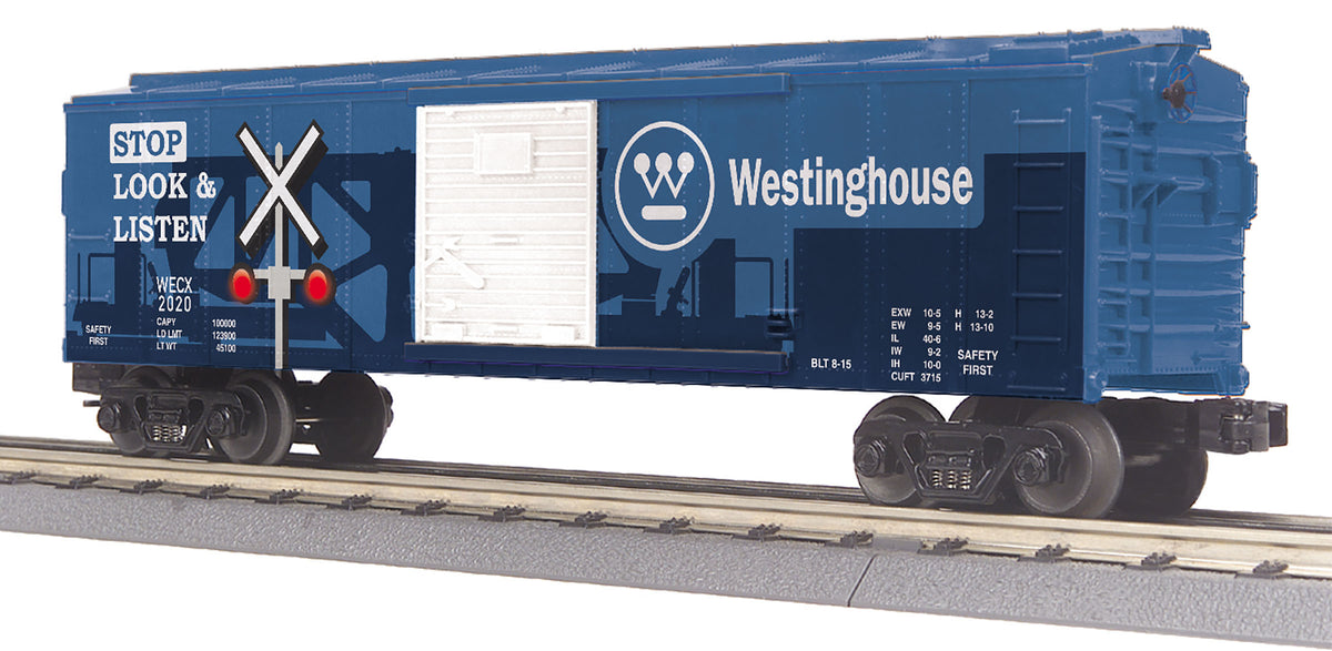 MTH Railking 30-74975 Westinghouse Boxcar with Blinking LED's #2020 O