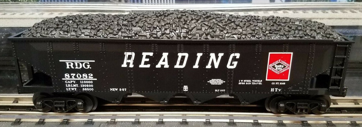 MTH 30-75569 Reading 4-Bay Hopper Car # 87082 Store Display o scale